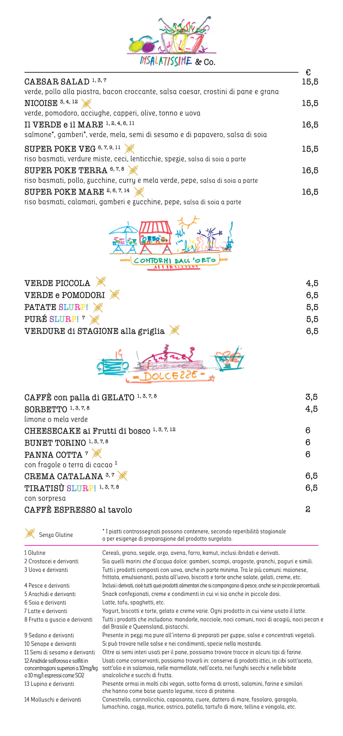 Menù - Slurp! Torino